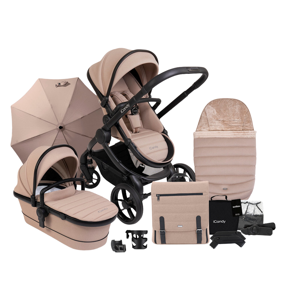 iCandy Peach 7 Stroller and Bassinet Complete Bundle - Cookie