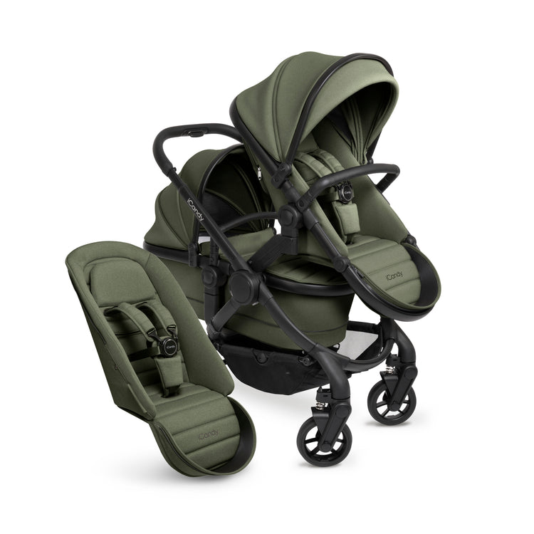 iCandy Peach 7 Stroller and Bassinet Complete Bundle - Black