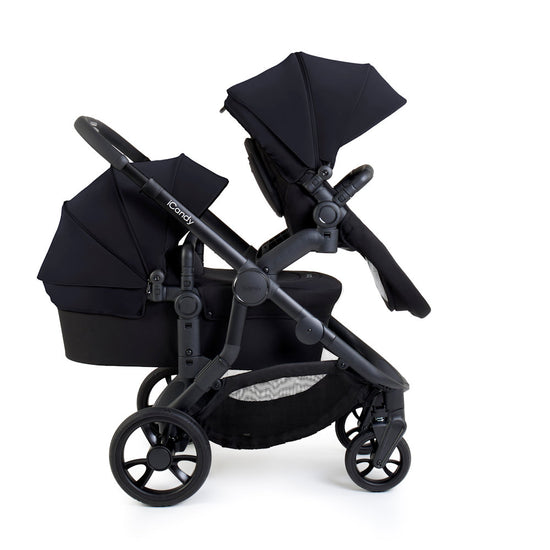 iCandy Orange 4 Stroller and Bassinet Complete Bundle - Black Edition
